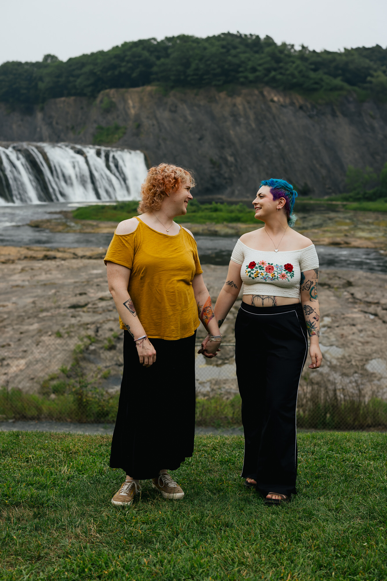 Queer Polycule Couples Session at Cohoes Falls | Upstate New York ...