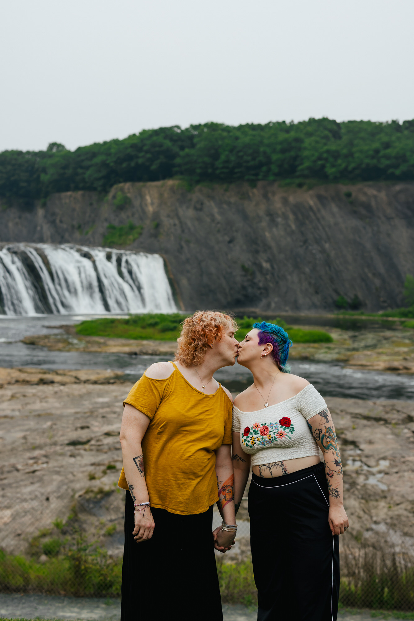 Queer Polycule Couples Session at Cohoes Falls | Upstate New York ...
