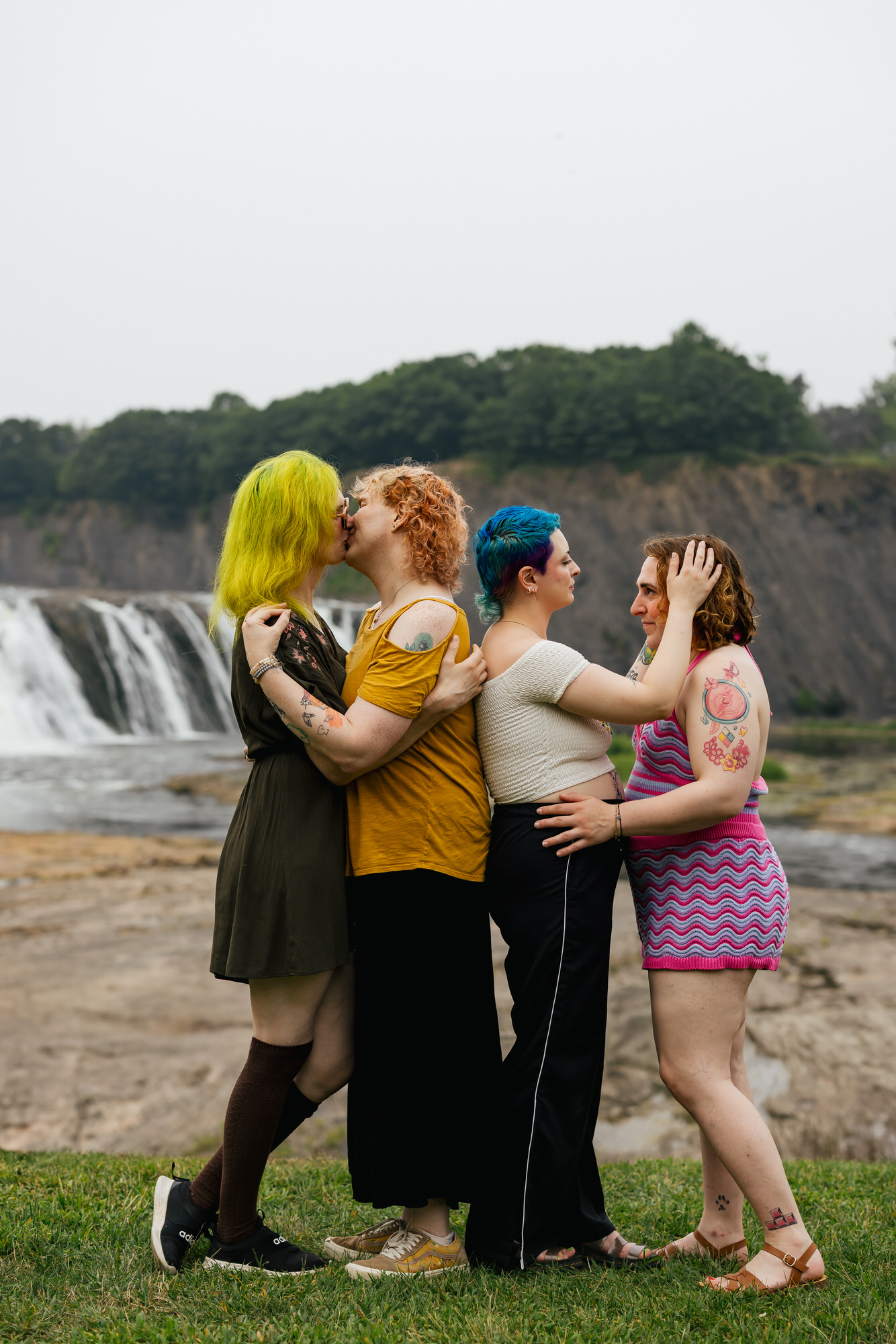 Queer Polycule Couples Session at Cohoes Falls | Upstate New York ...