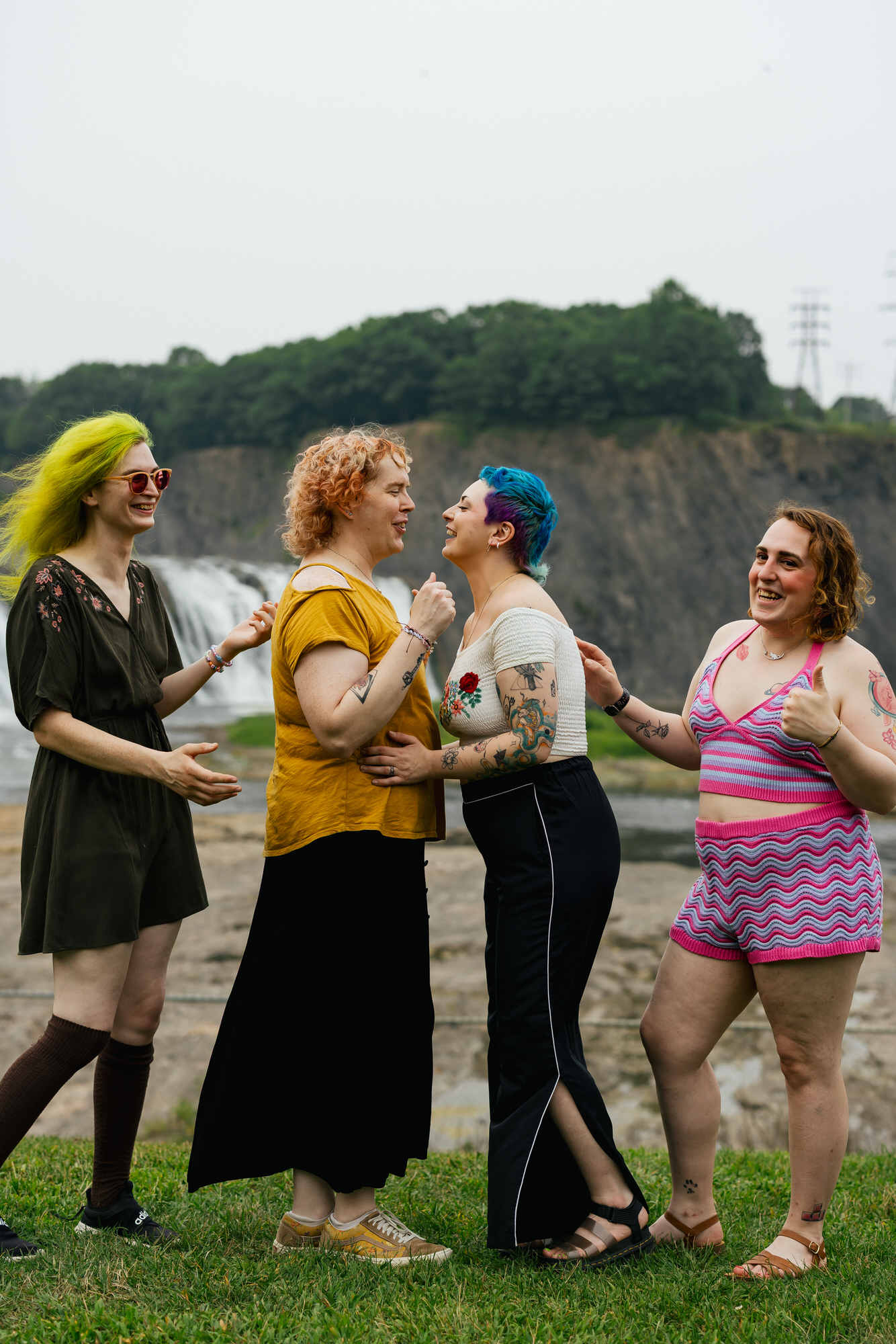 Queer Polycule Couples Session at Cohoes Falls | Upstate New York ...